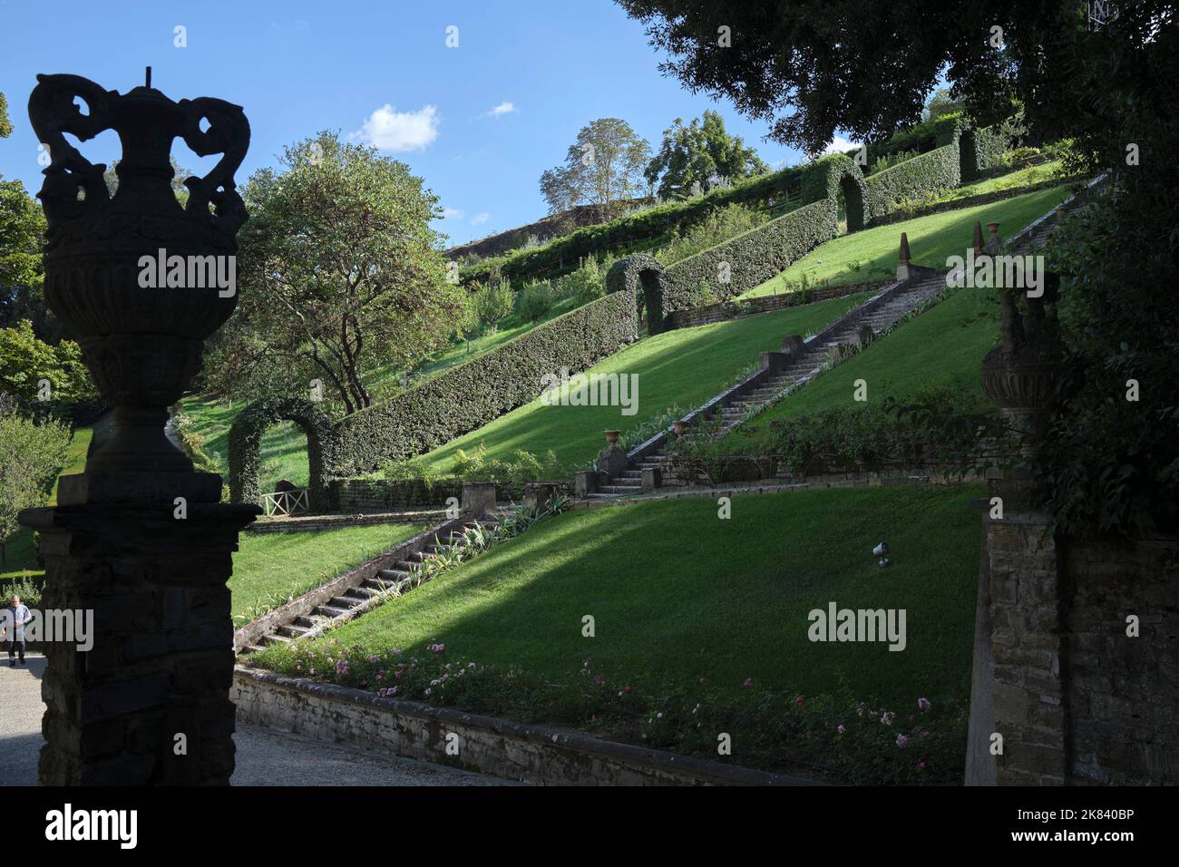 The Italianate Garden Bardini Gardens Florence Italy Stock Photo - Alamy