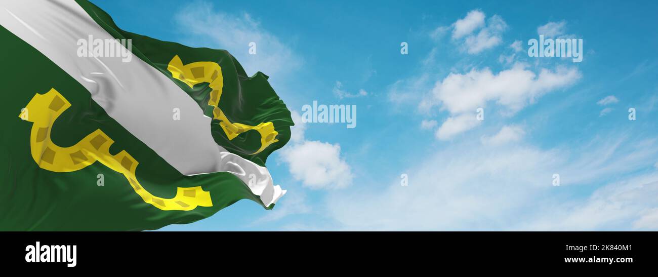 official flag of Maunabo, Puerto Rico untied states of America at ...