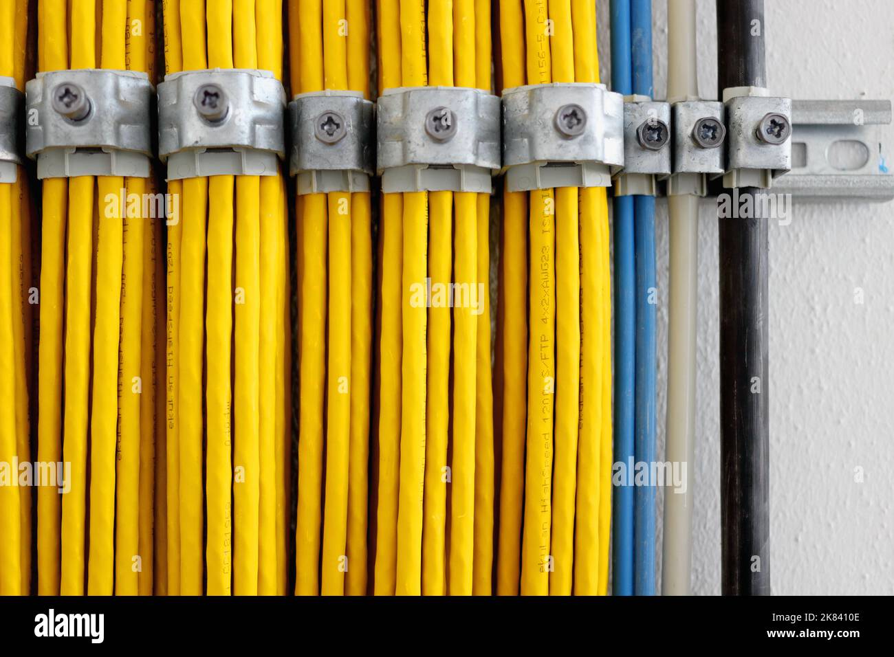 Cables For LAN Are In Parallel Stock Photo - Alamy