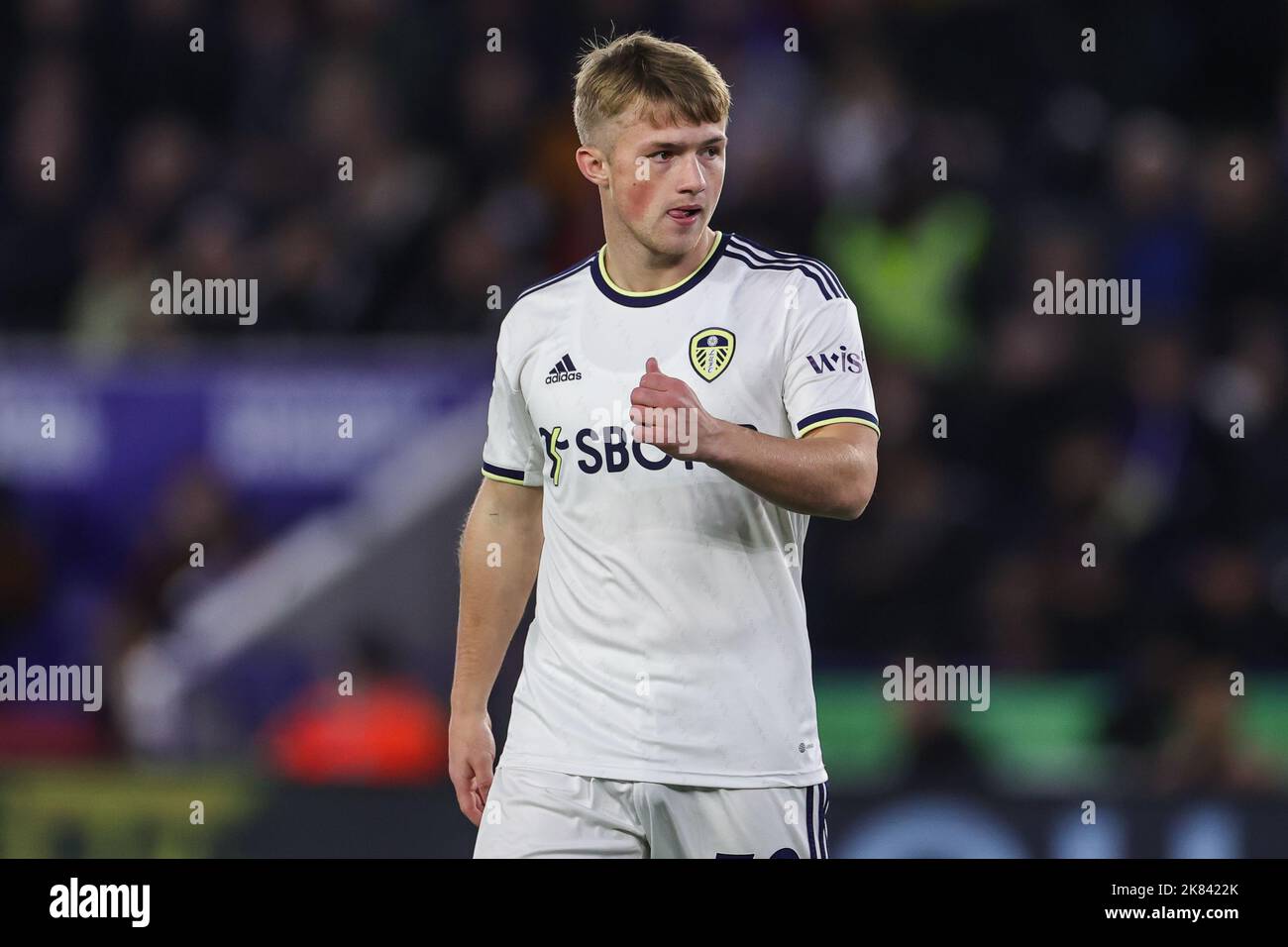 Joe Gelhardt #30 of Leeds United during the Premier League match ...