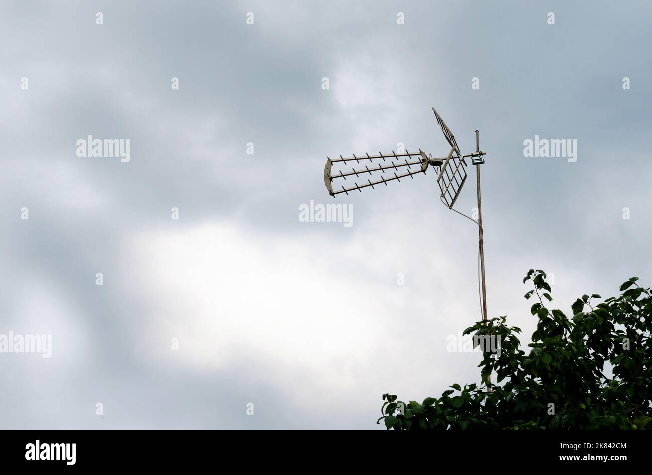 Digital waves against blue background hi-res stock photography and ...