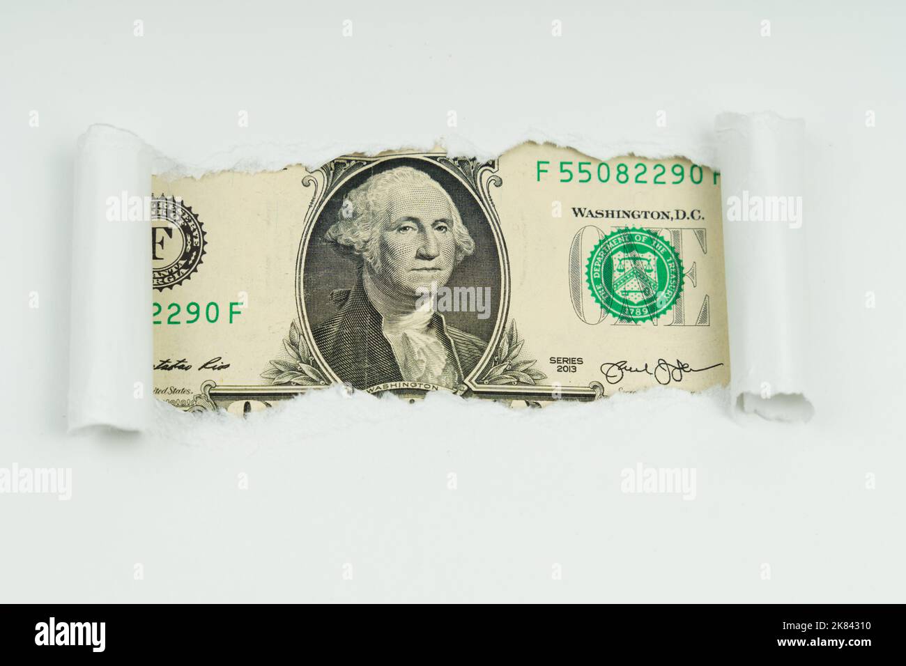 Business and finance concept. The image of a dollar is visible in the ...