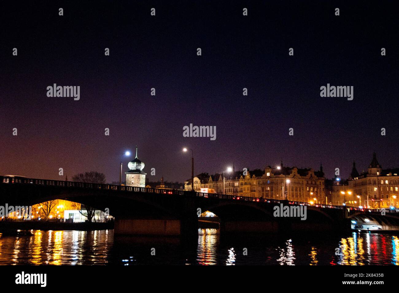 Šitkov water tower historical landmark in Prague, Czech Republic Stock ...