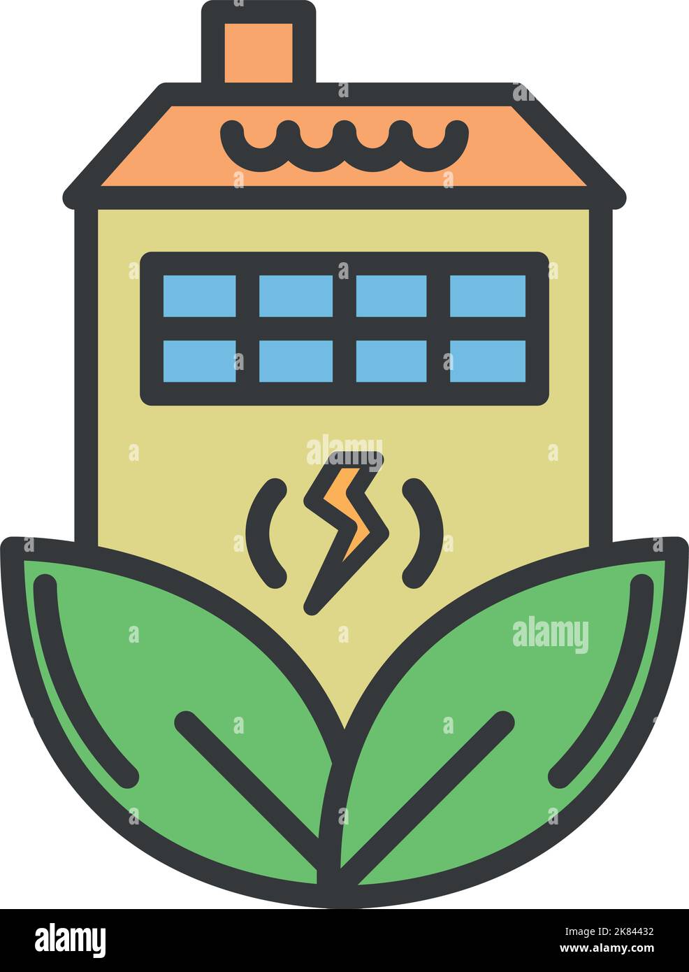 ecology house sustainable icon Stock Vector Image & Art - Alamy