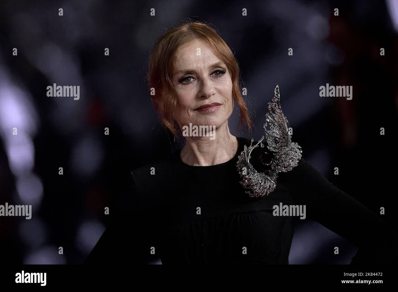 ROME, ITALY - OCTOBER 18: Isabelle Huppert attend the red carpet for "L ...