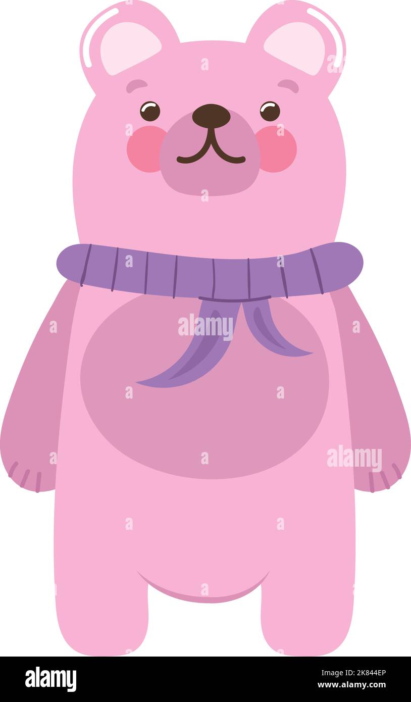 cute pink bear Stock Vector Image & Art - Alamy