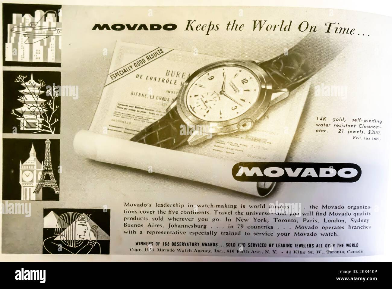 Watch ads 1950s hi-res stock photography and images - Alamy