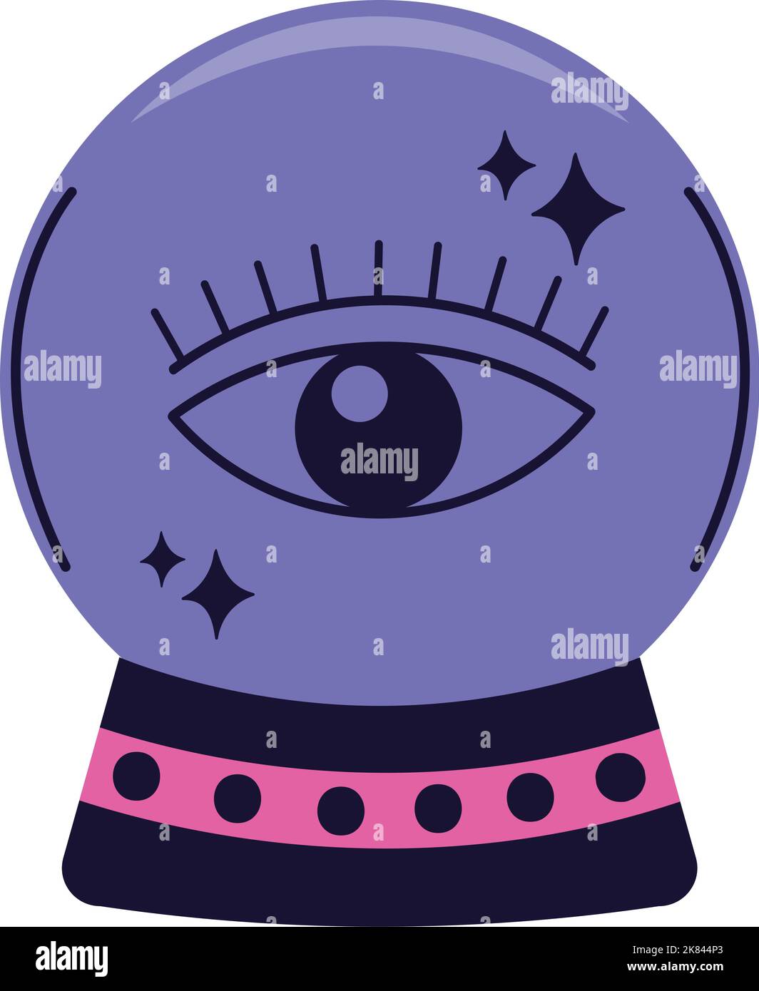 crystal ball with eye esoteric Stock Vector Image & Art - Alamy