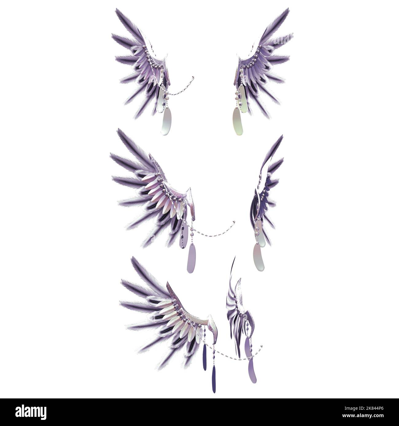 Feathered headdress for women, 3D Illustration, 3D Rendering Stock ...