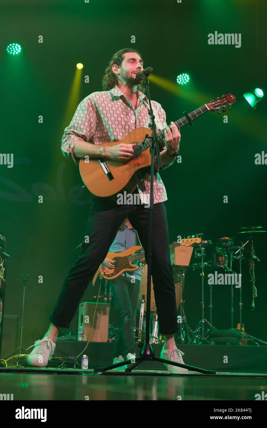 Madrid, Spain. 20th Oct, 2022. Singer Alvaro Soler performs during the ...