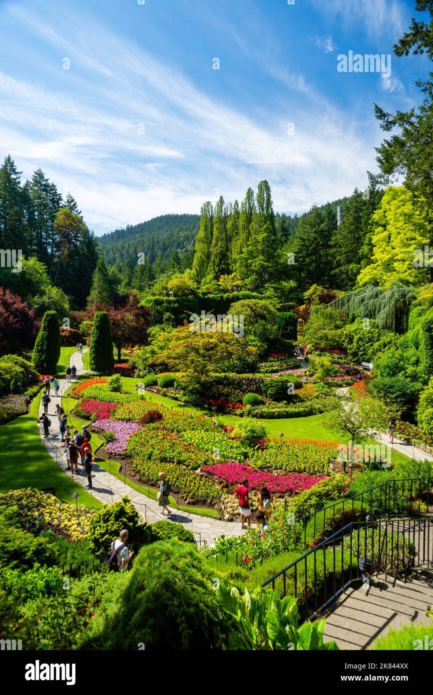 Photograph from a beautiful summer walk through the Butchart Gardens ...