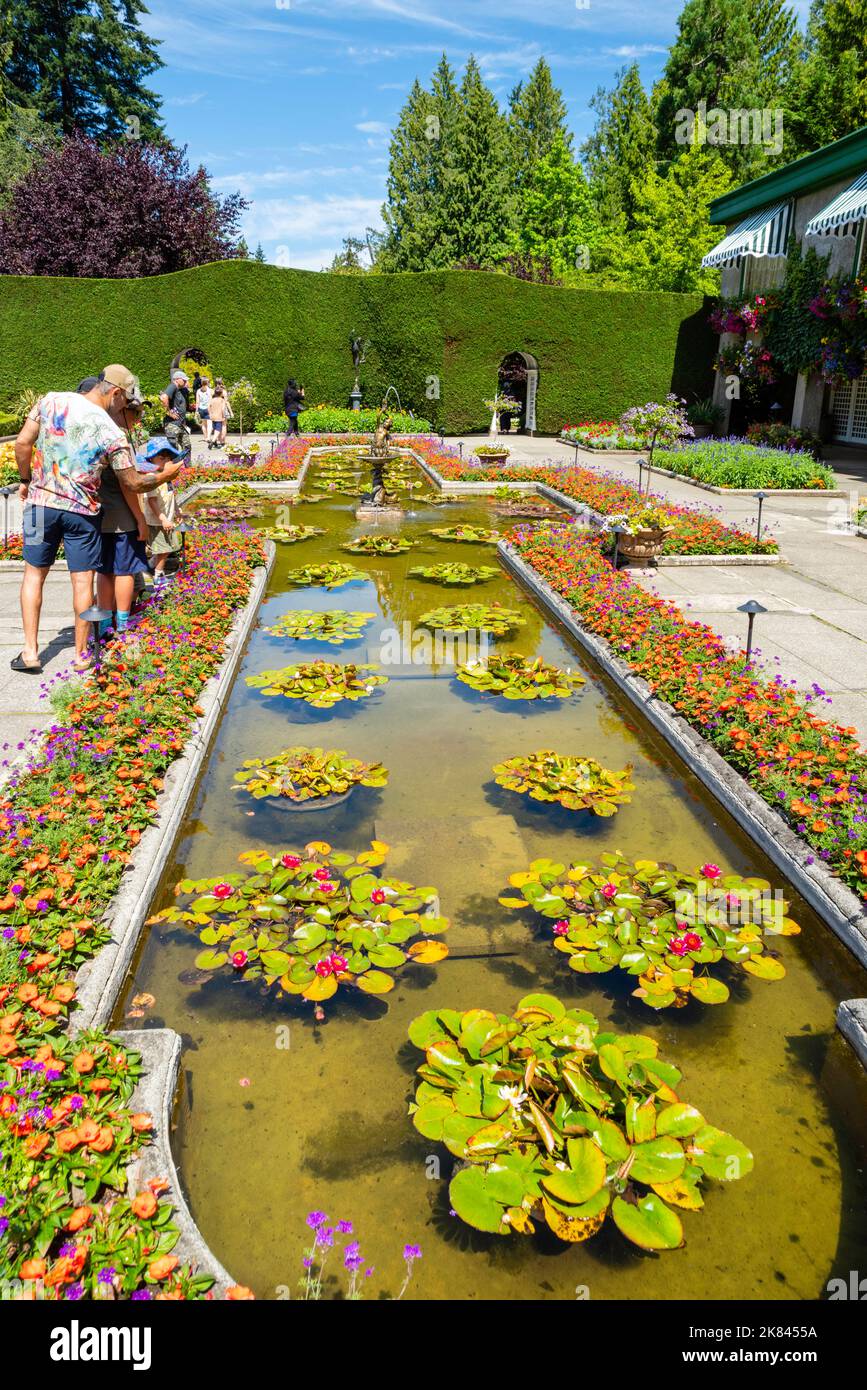 Photograph from a beautiful summer walk through the Butchart Gardens ...