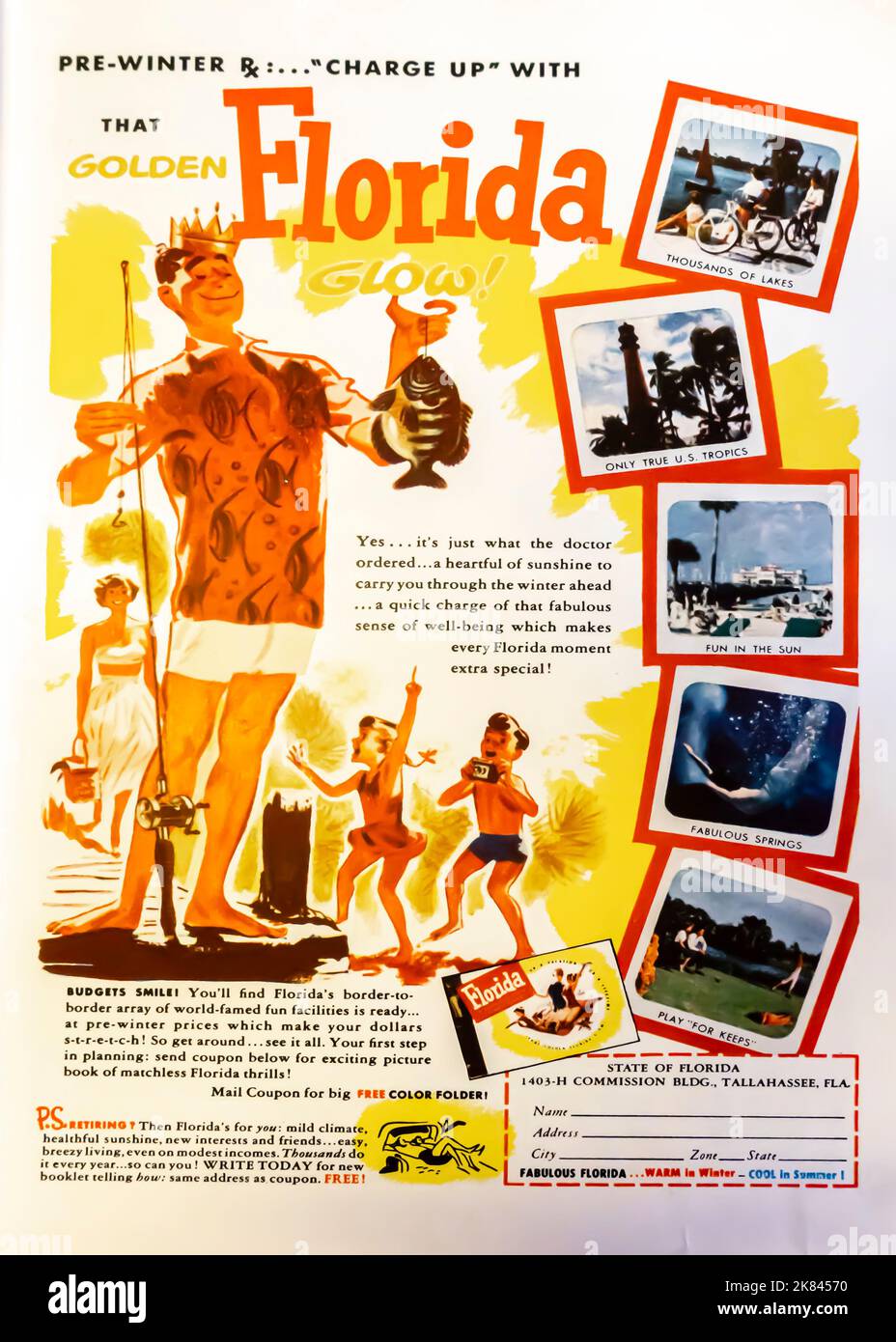 1950s florida tourism hi-res stock photography and images - Alamy