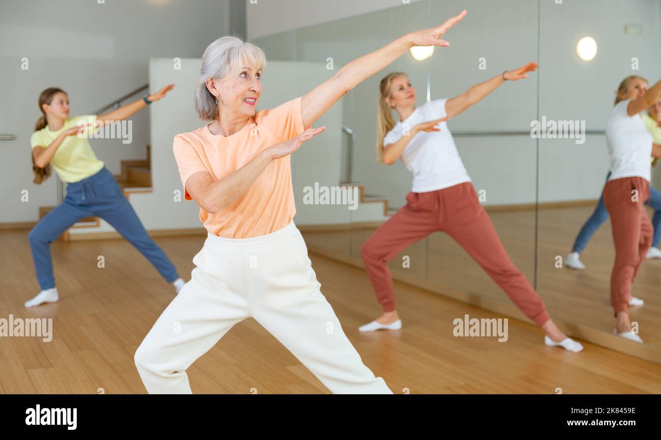 Mature woman dancing club hi-res stock photography and images - Alamy