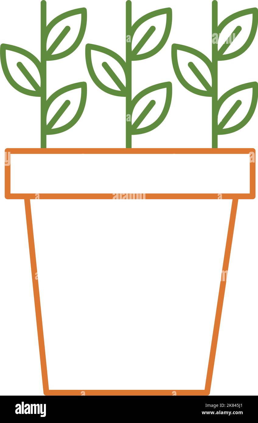 plants in garden pot Stock Vector Image & Art - Alamy