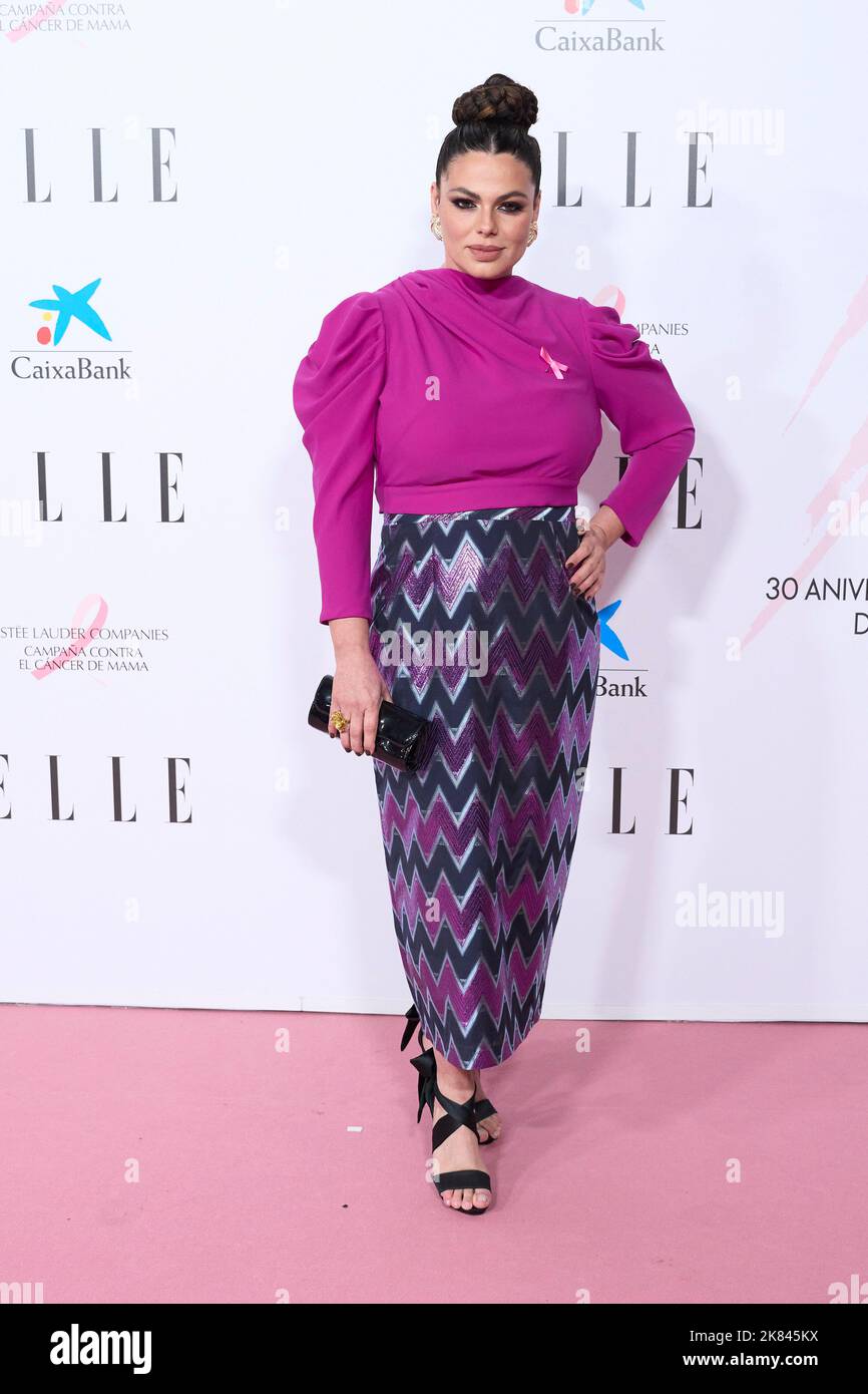 October 20, 2022, Madrid, Madrid, Spain: Marisa Jara attends Elle ...