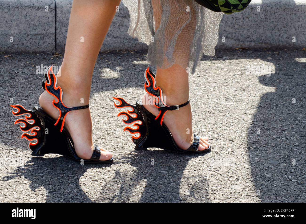 Prada flame shoes hi-res stock photography and images - Alamy