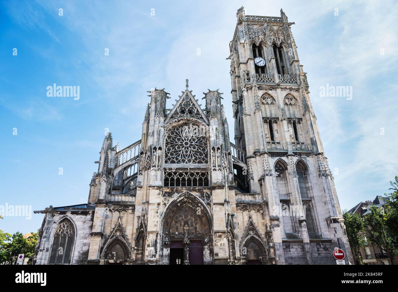 Saint-Jacques Church in Dieppe, Normandy in France, built in gothic ...