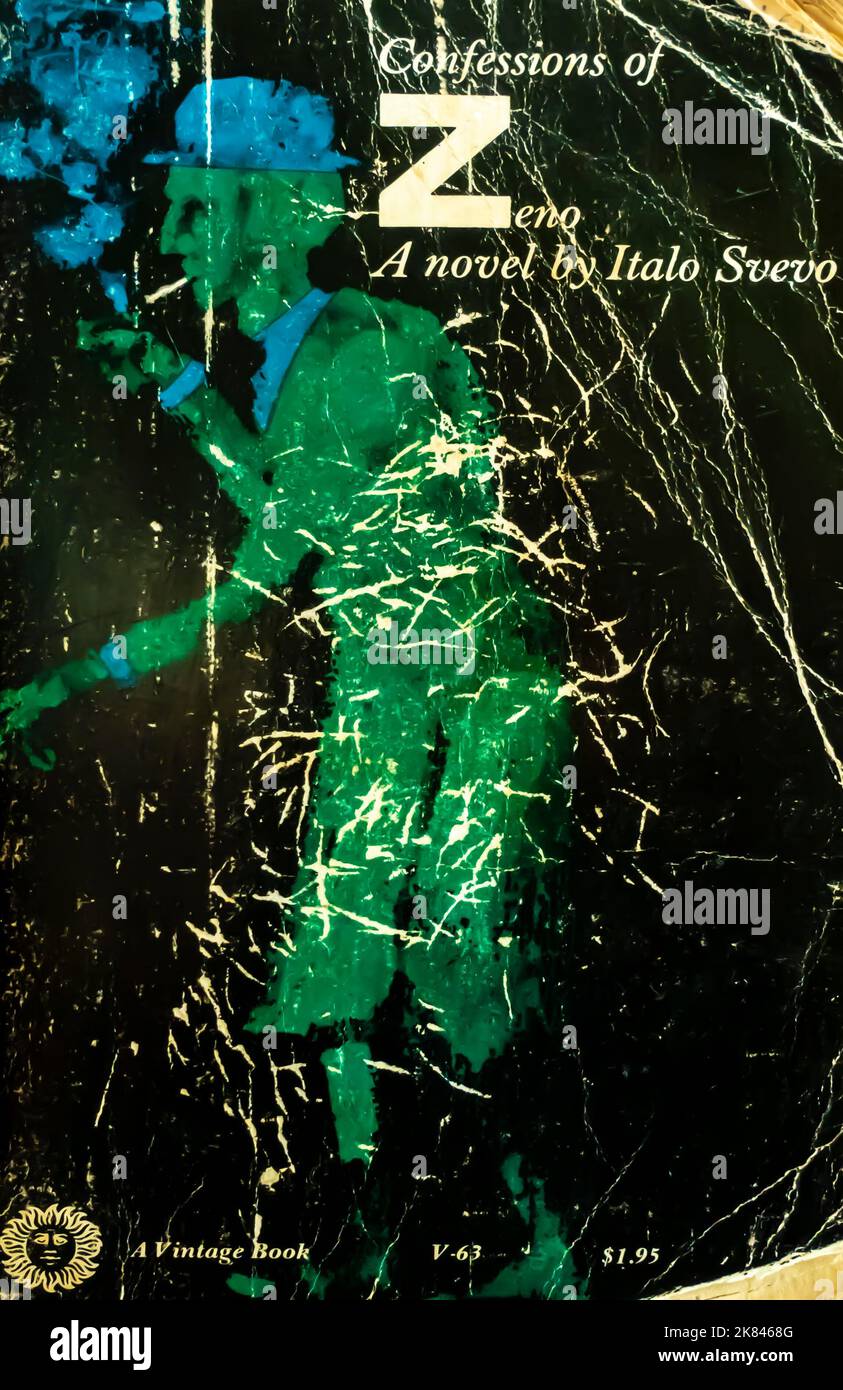 Confessions of Zeno - Italo Svevo. 1923. Book cover with signs of wear ...