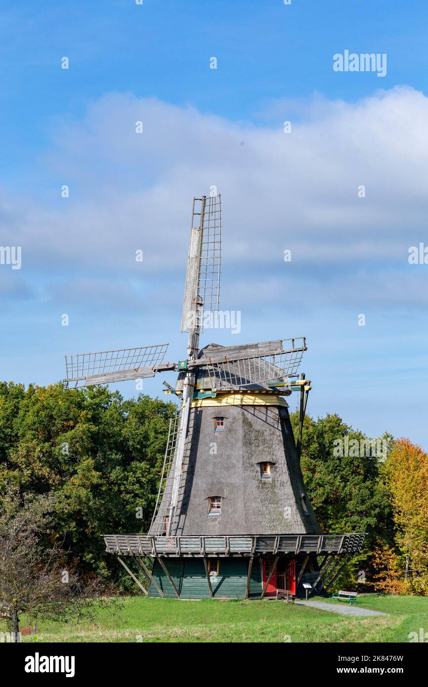 old historic renovated mill in scenic landscape Stock Photo - Alamy