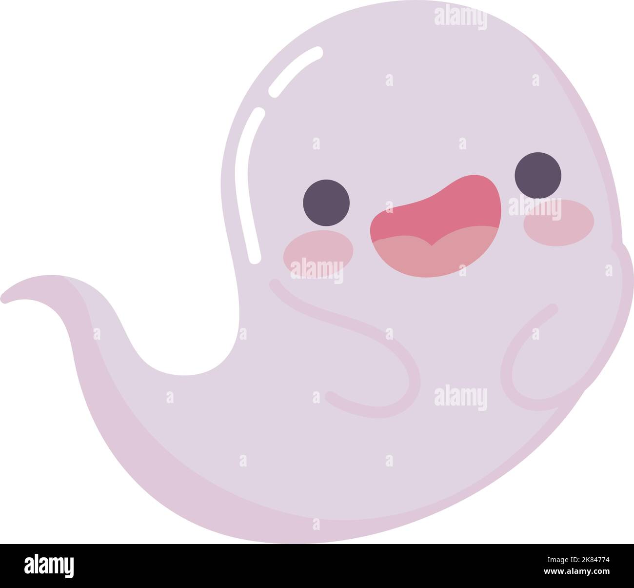 cute ghost cartoon Stock Vector Image & Art - Alamy
