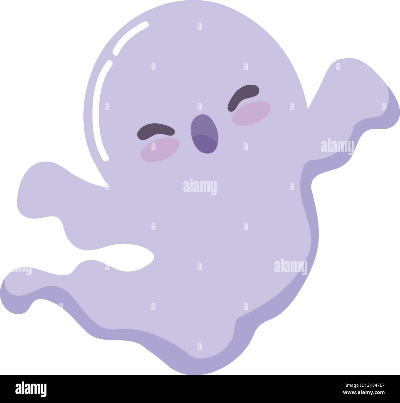 cute cartoon ghost Stock Vector Image & Art - Alamy