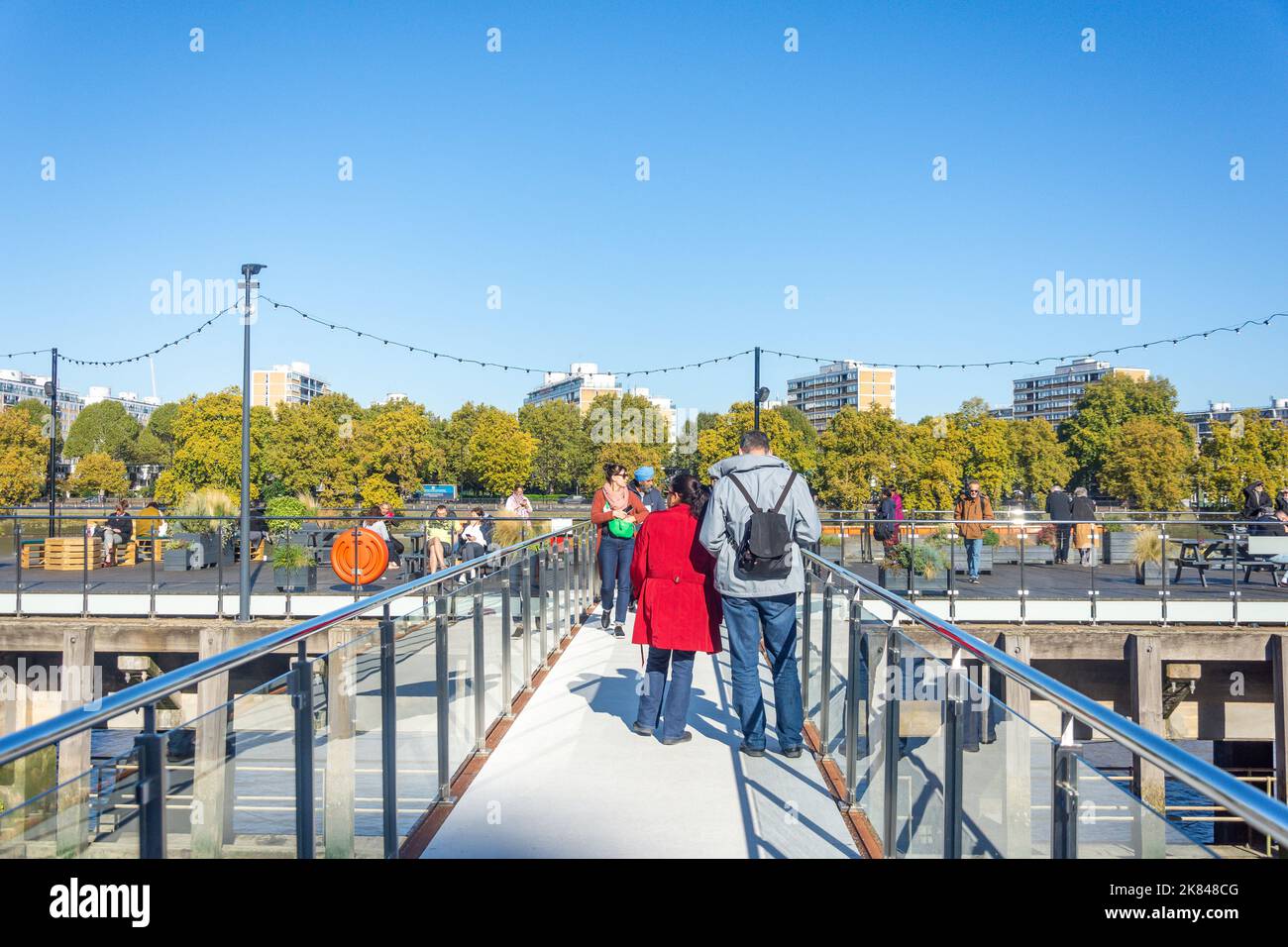 The Coaling Jetty at Battersea Power Station Park, Nine Elms, London ...