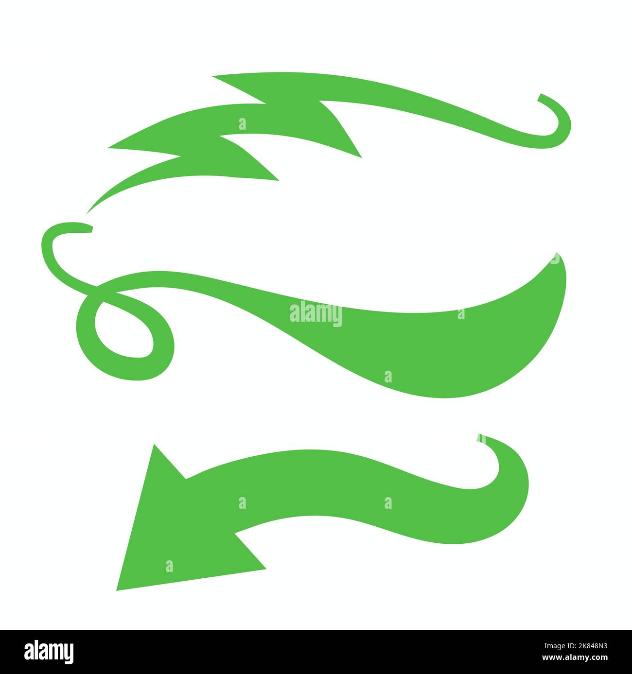 Green Swirls Swash Logo Ornament Design Stock Vector Image & Art - Alamy