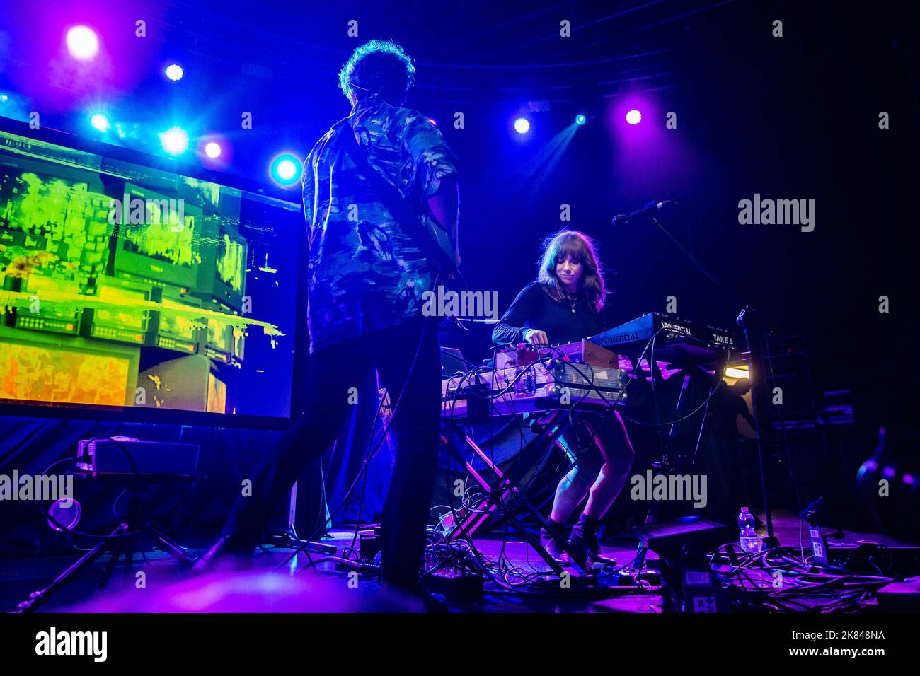 Milan Italy. 20 October 2022. The British duo THE KVB performs live on ...
