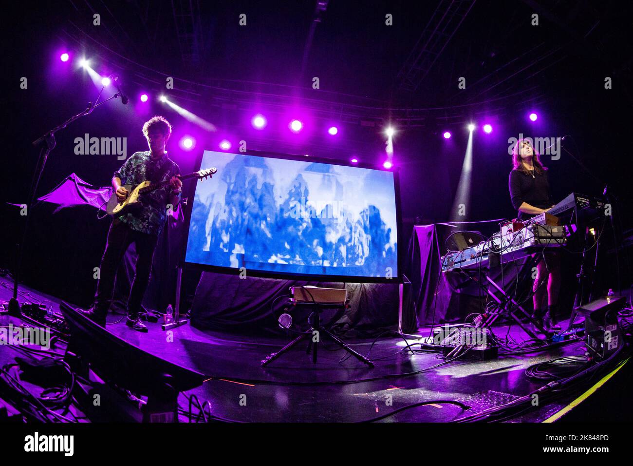 Milan Italy. 20 October 2022. The British duo THE KVB performs live on ...