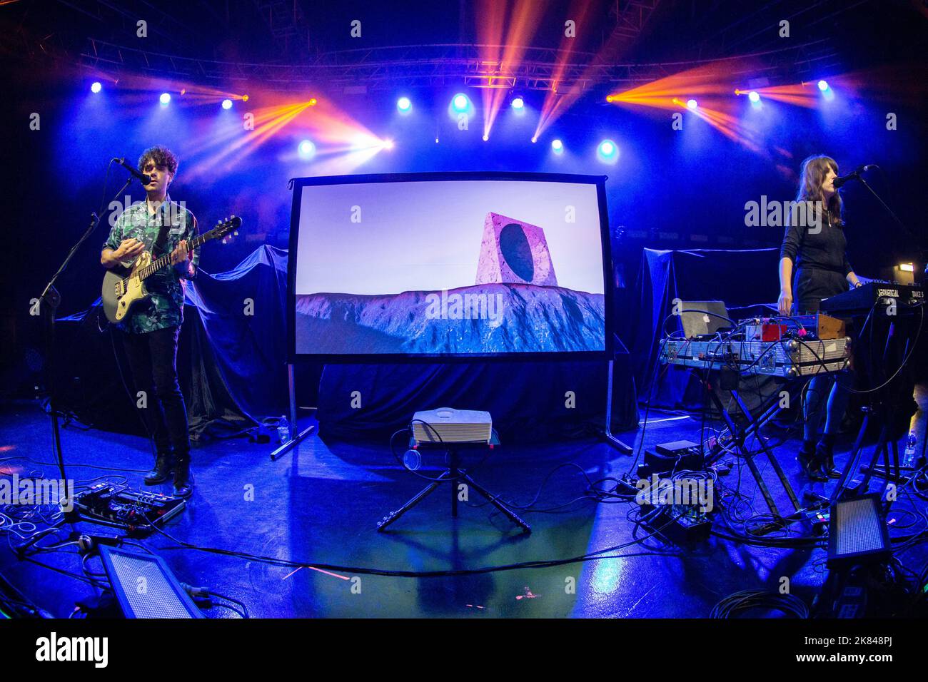 Milan Italy. 20 October 2022. The British duo THE KVB performs live on ...
