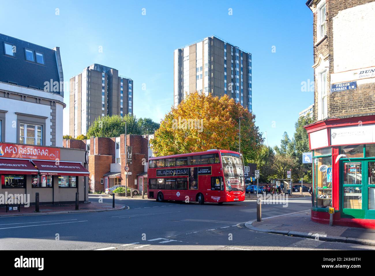 High rise buildings flats falcon road battersea london borough o hi-res ...