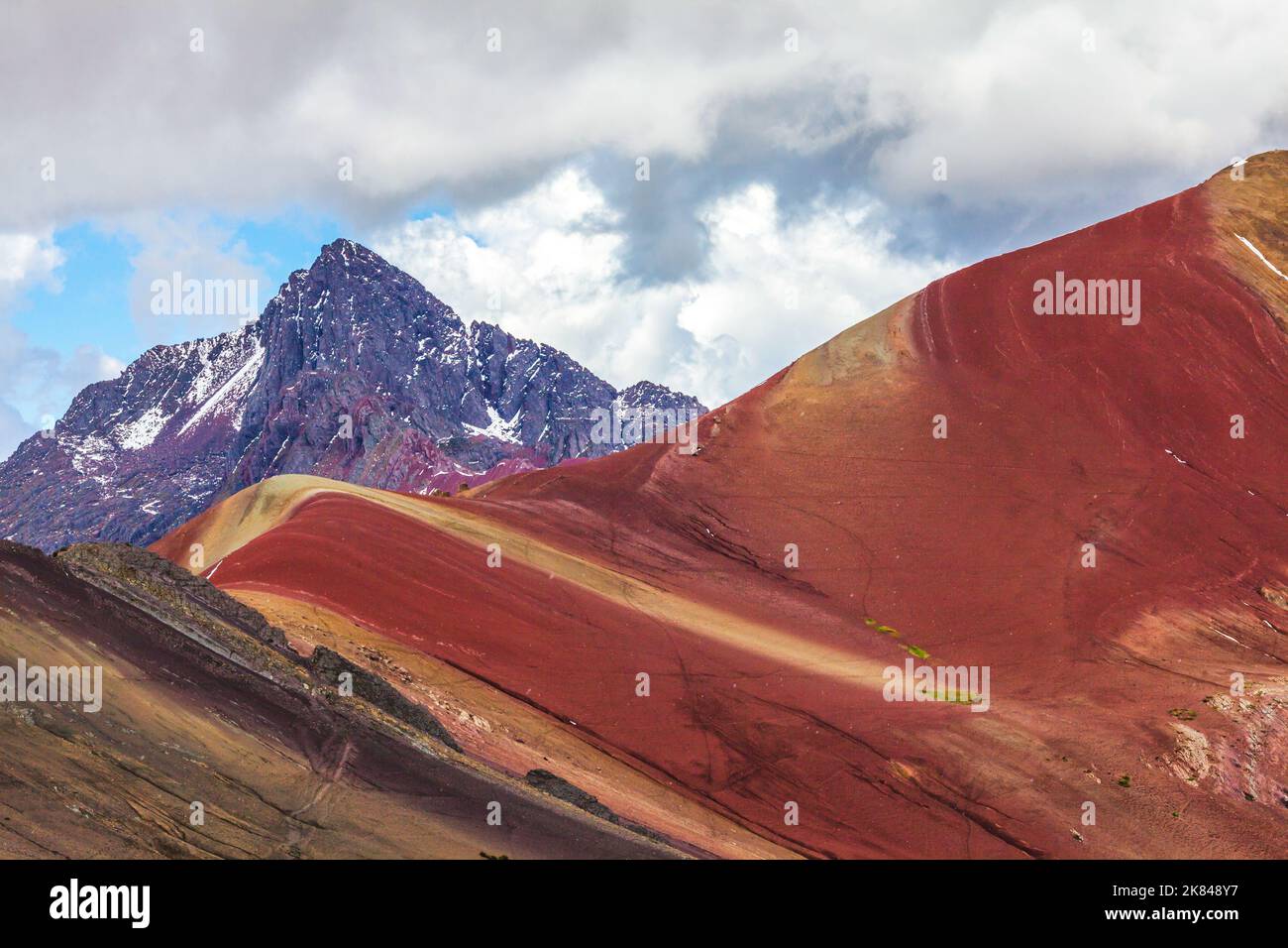 Mountain seven colors, Cusco Peru Stock Photo - Alamy