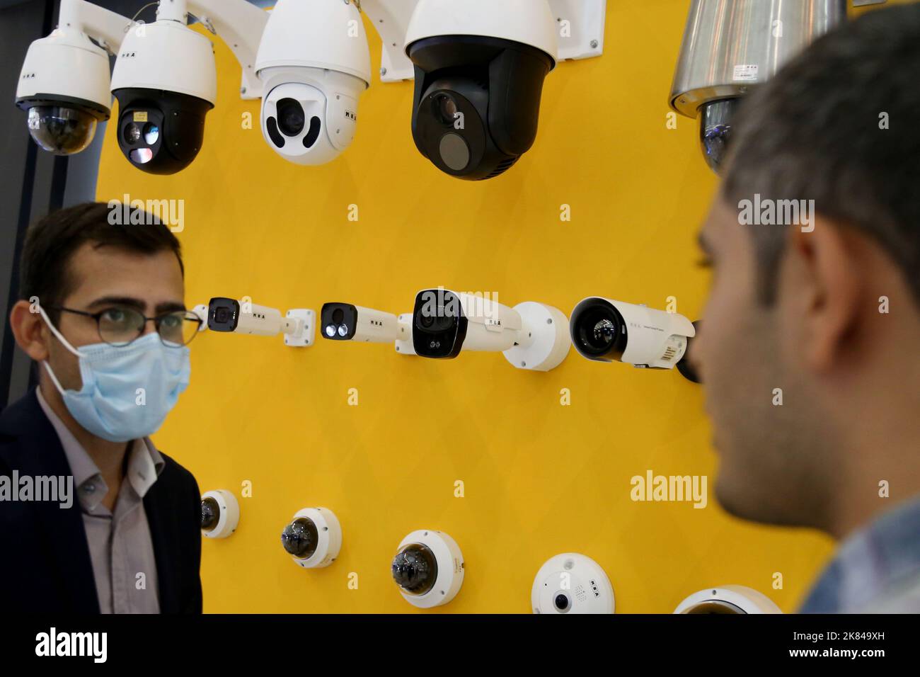 October 20, 2022, Tehran, Tehran, Iran: Iranian visitors stand at a ...