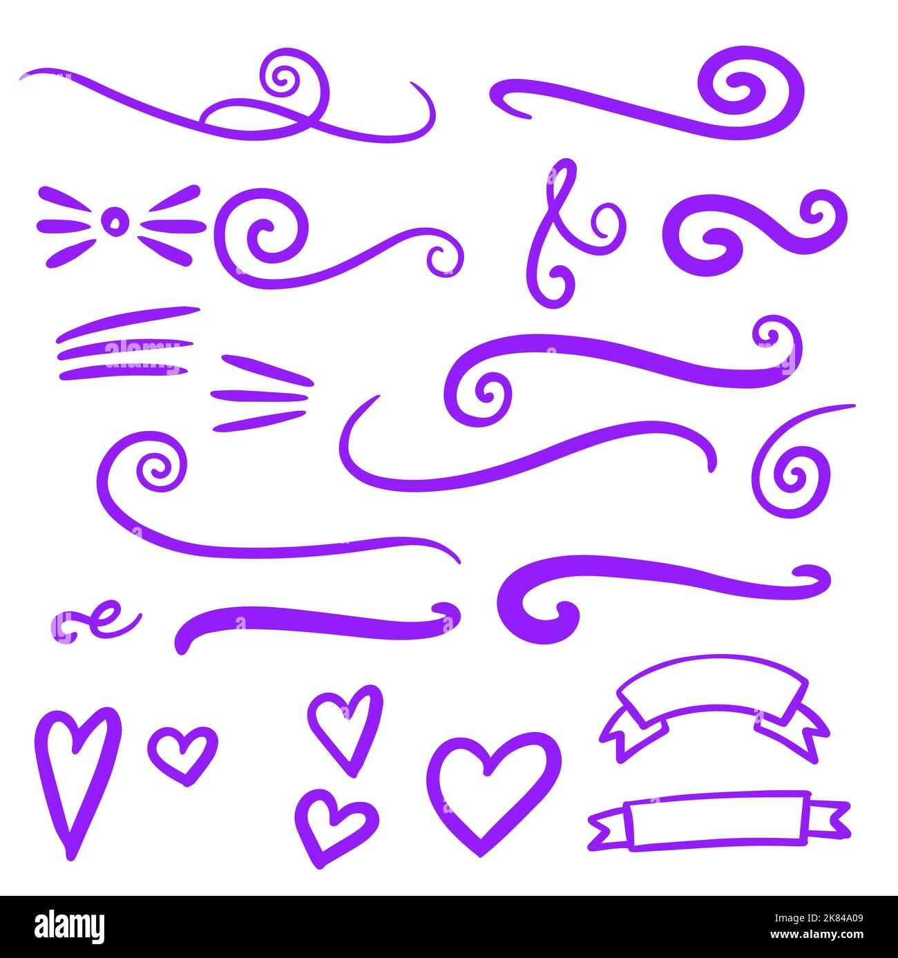 Purple Swirl Divider