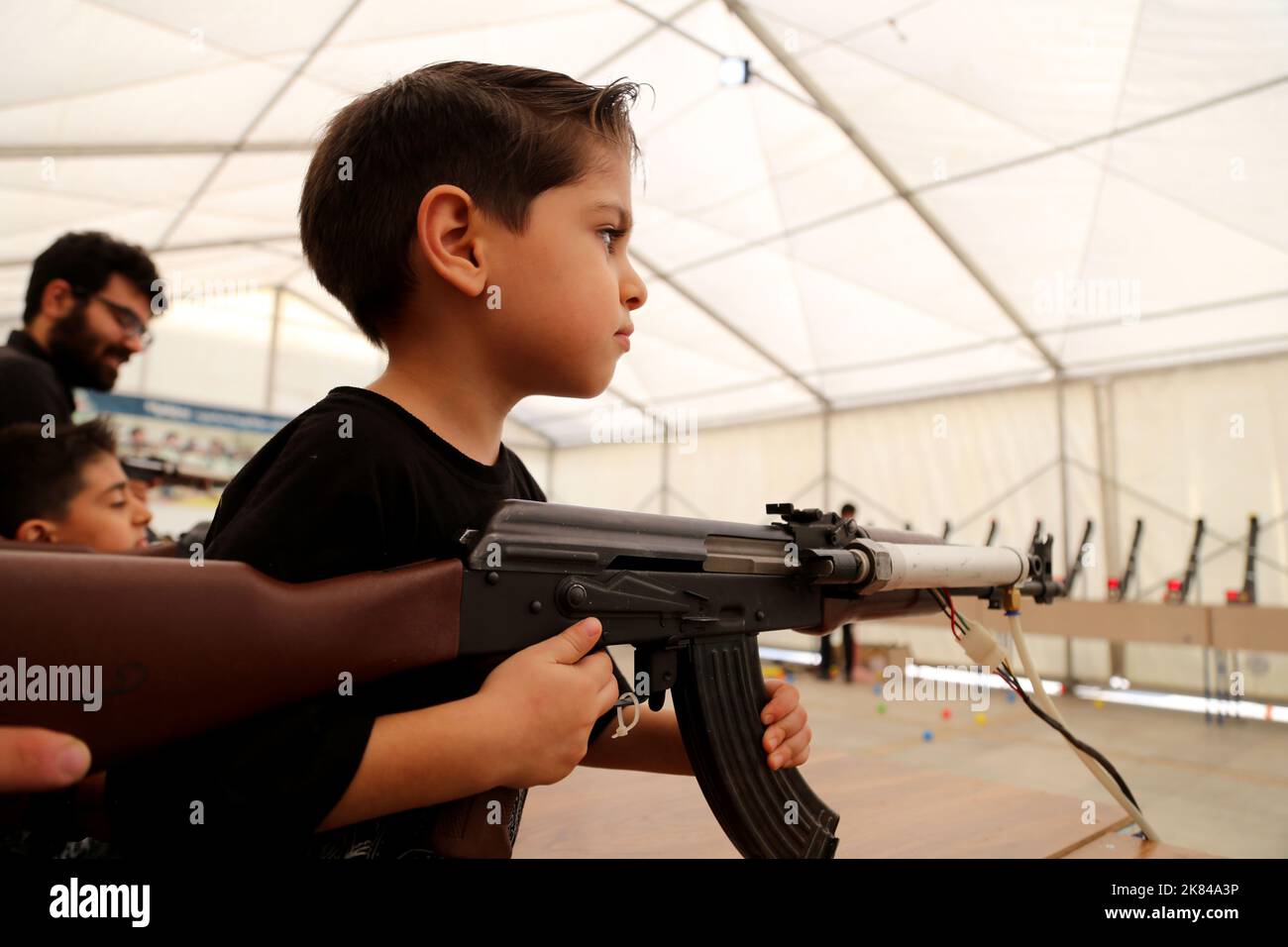 October 20, 2022, Tehran, Tehran, Iran: Iranian visitors practice ...