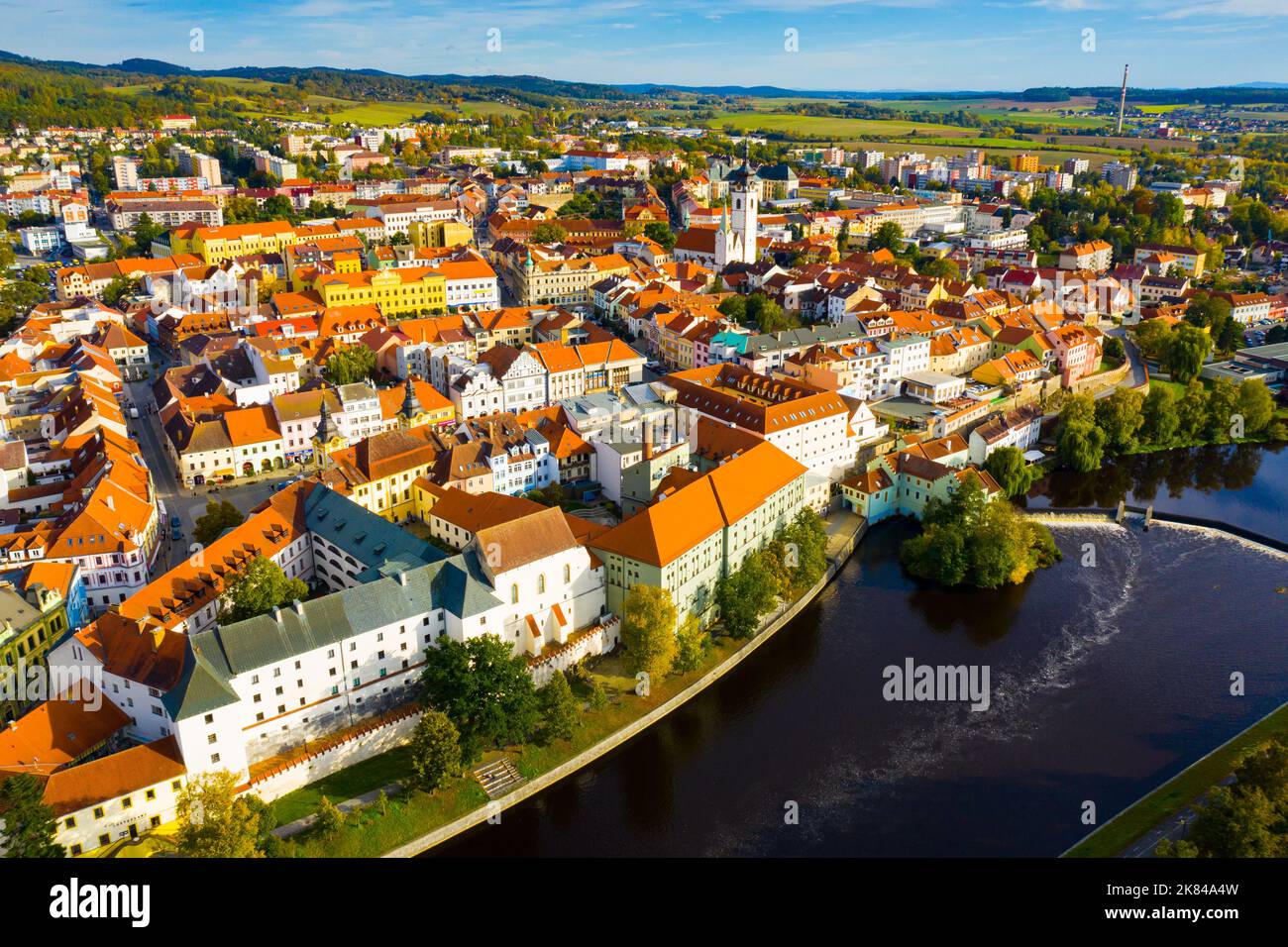 Pisek town cityscape historical city hi-res stock photography and ...