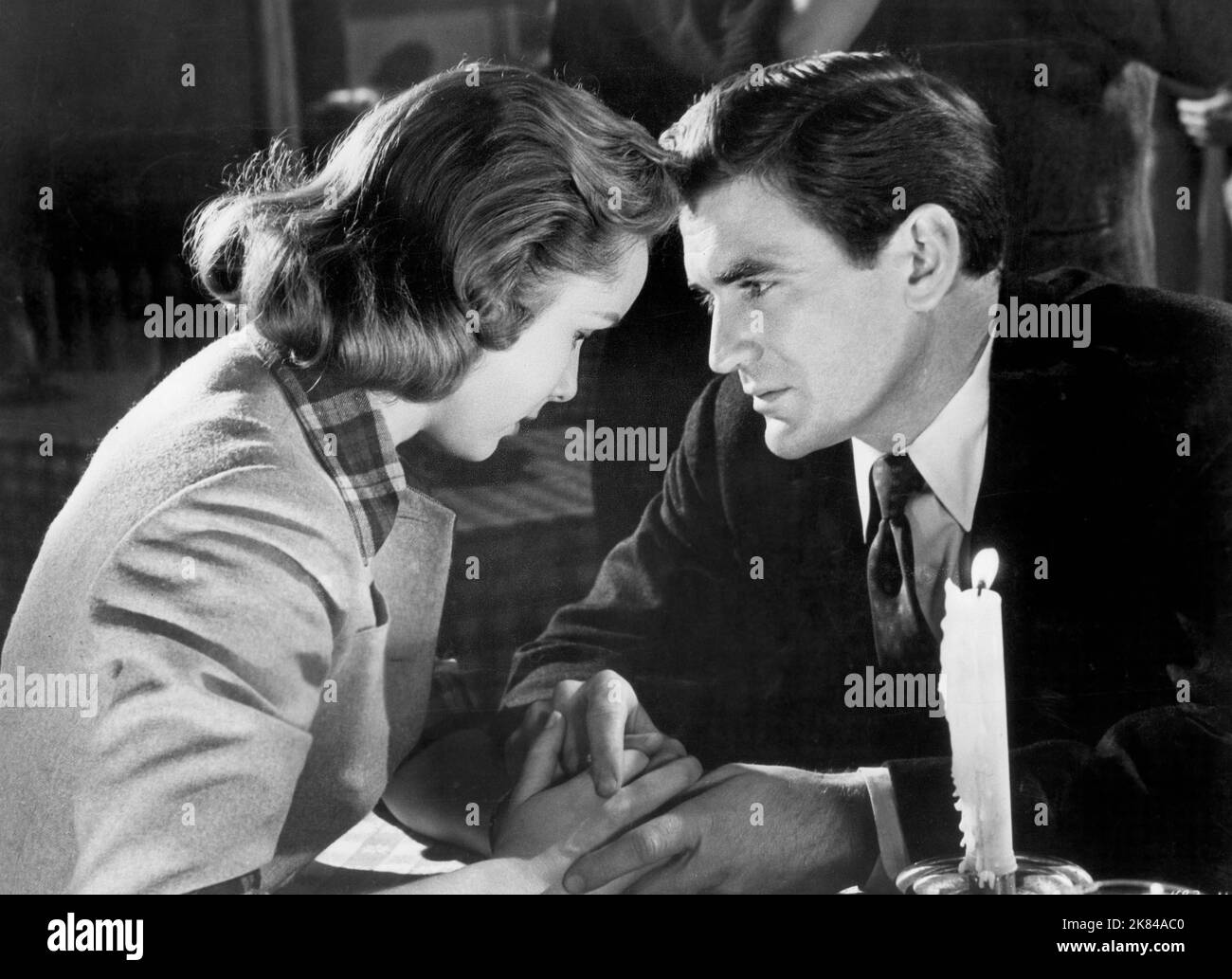 Debbie Reynolds, Rod Taylor, on-set of the Film, "The Catered Affair ...