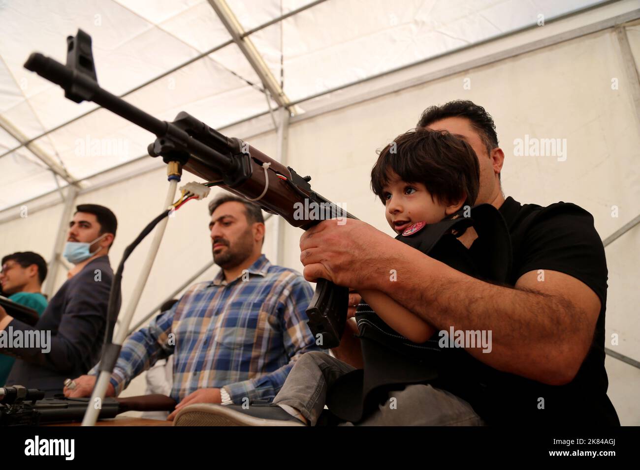October 20, 2022, Tehran, Tehran, Iran: Iranian visitors practice ...