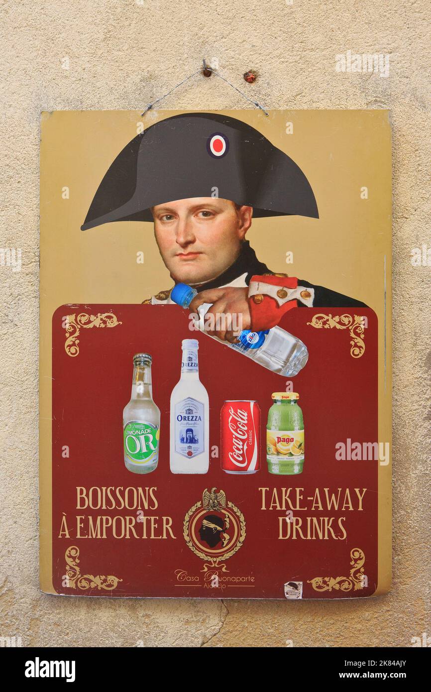 Napoleon I (1769-1821), Emperor of the French, in Ajaccio (Corse-du-Sud ...