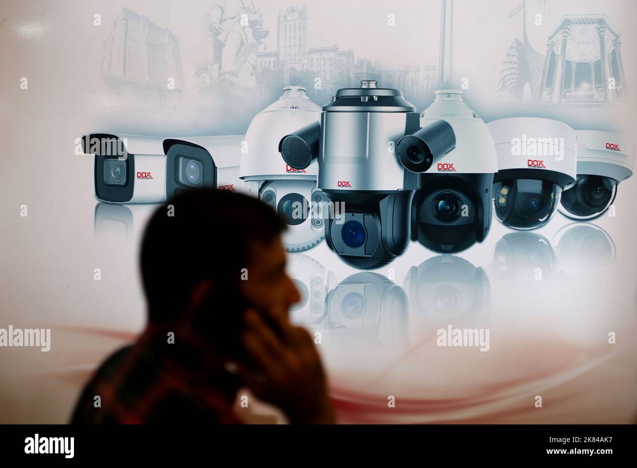 October 20, 2022, Tehran, Tehran, Iran: Iranian visitors walk past an ...
