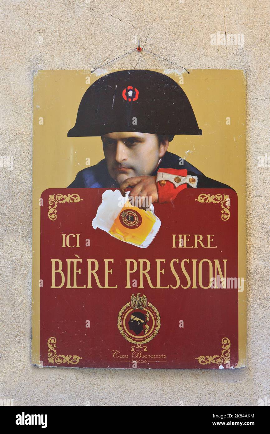 Napoleon I (1769-1821), Emperor of the French, in Ajaccio (Corse-du-Sud ...