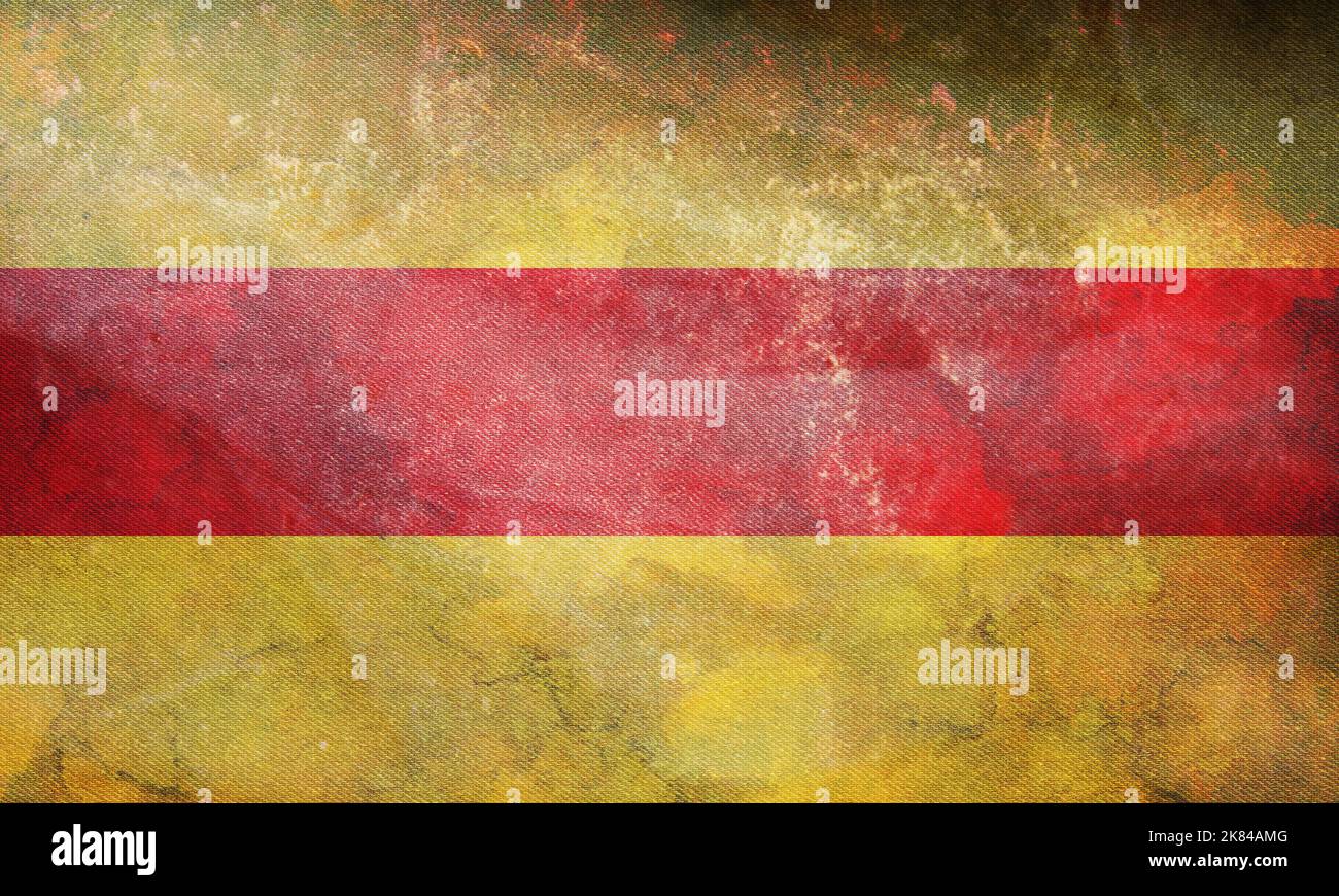 retro flag of Baden 1891 1918, Europe with grunge texture. flag ...