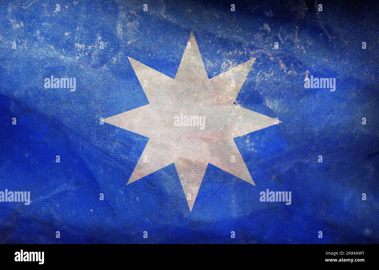 retro flag of Confederacy of Independent Kingdoms of Fiji, Australia ...