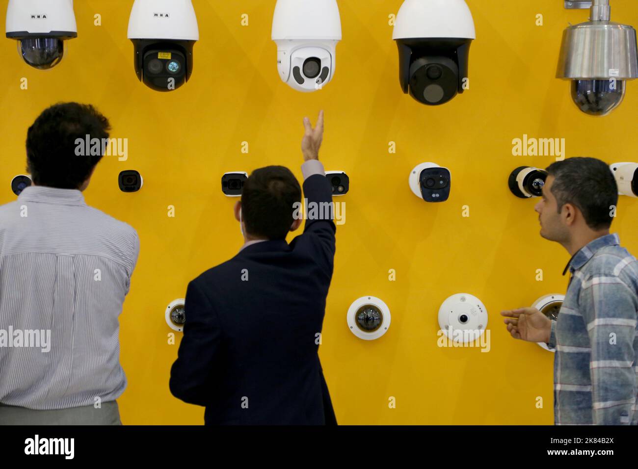 October 20, 2022, Tehran, Tehran, Iran: Iranian visitors stand at a ...