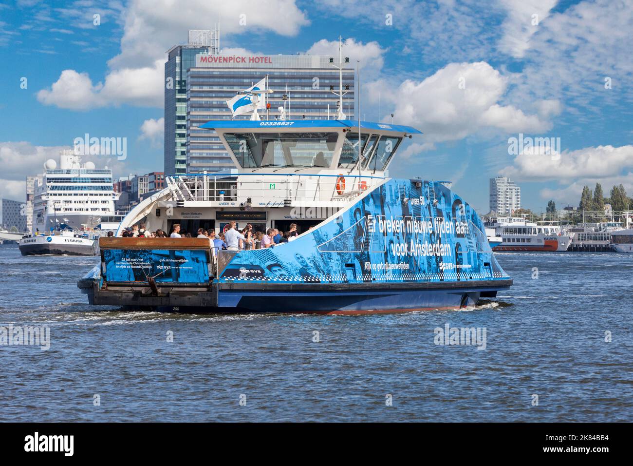 Amsterdam, The Netherlands. Free Municipal Ferry Stock Photo - Alamy