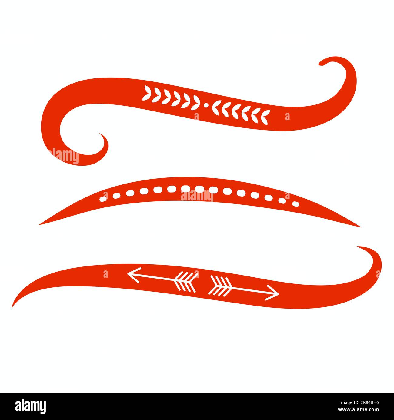 Red Swirls Swash Logo Ornament Design Stock Vector Image & Art - Alamy