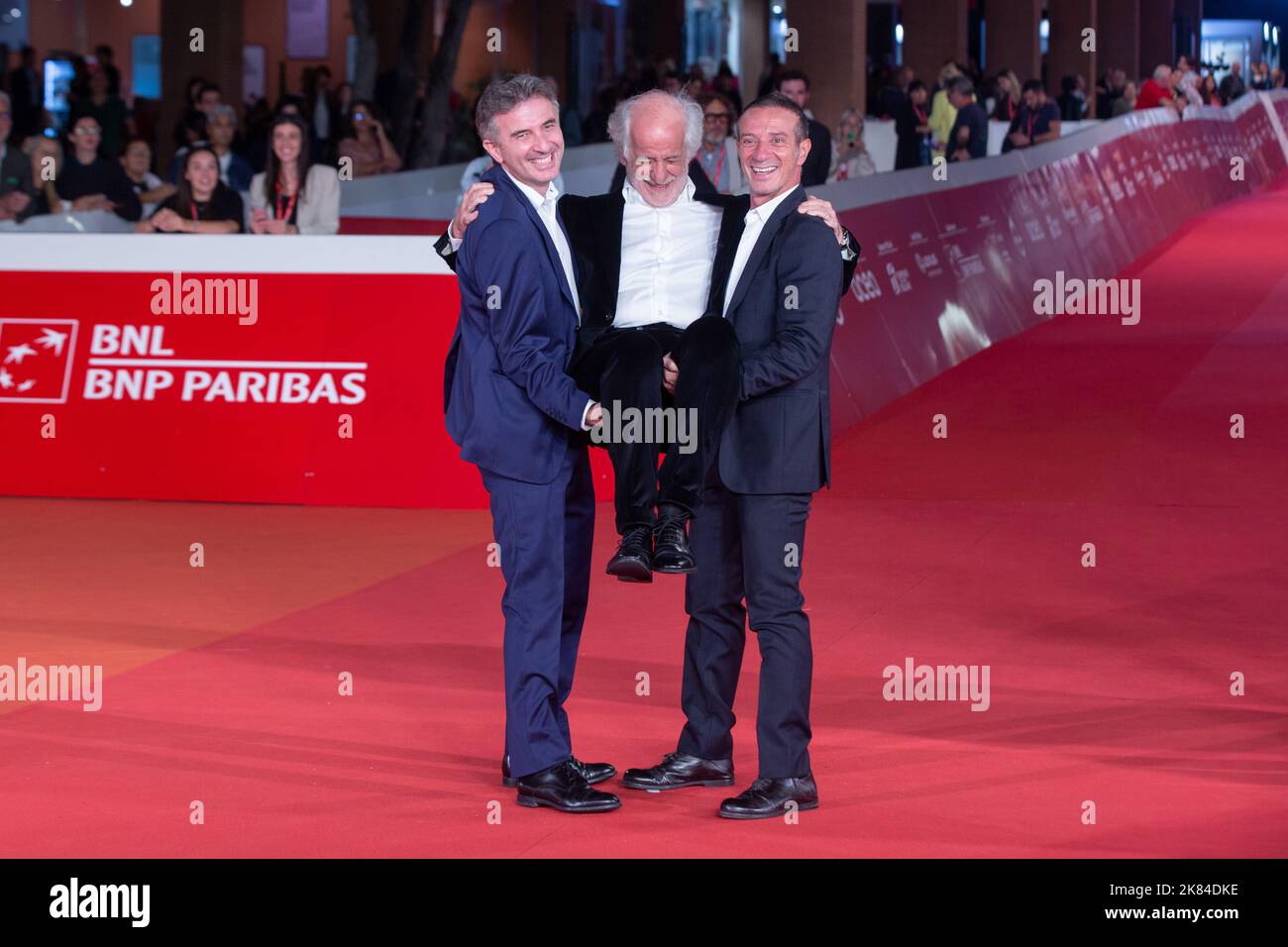 Toni Servillo, Salvo Ficarra and Valentino Picone attend the red carpet ...