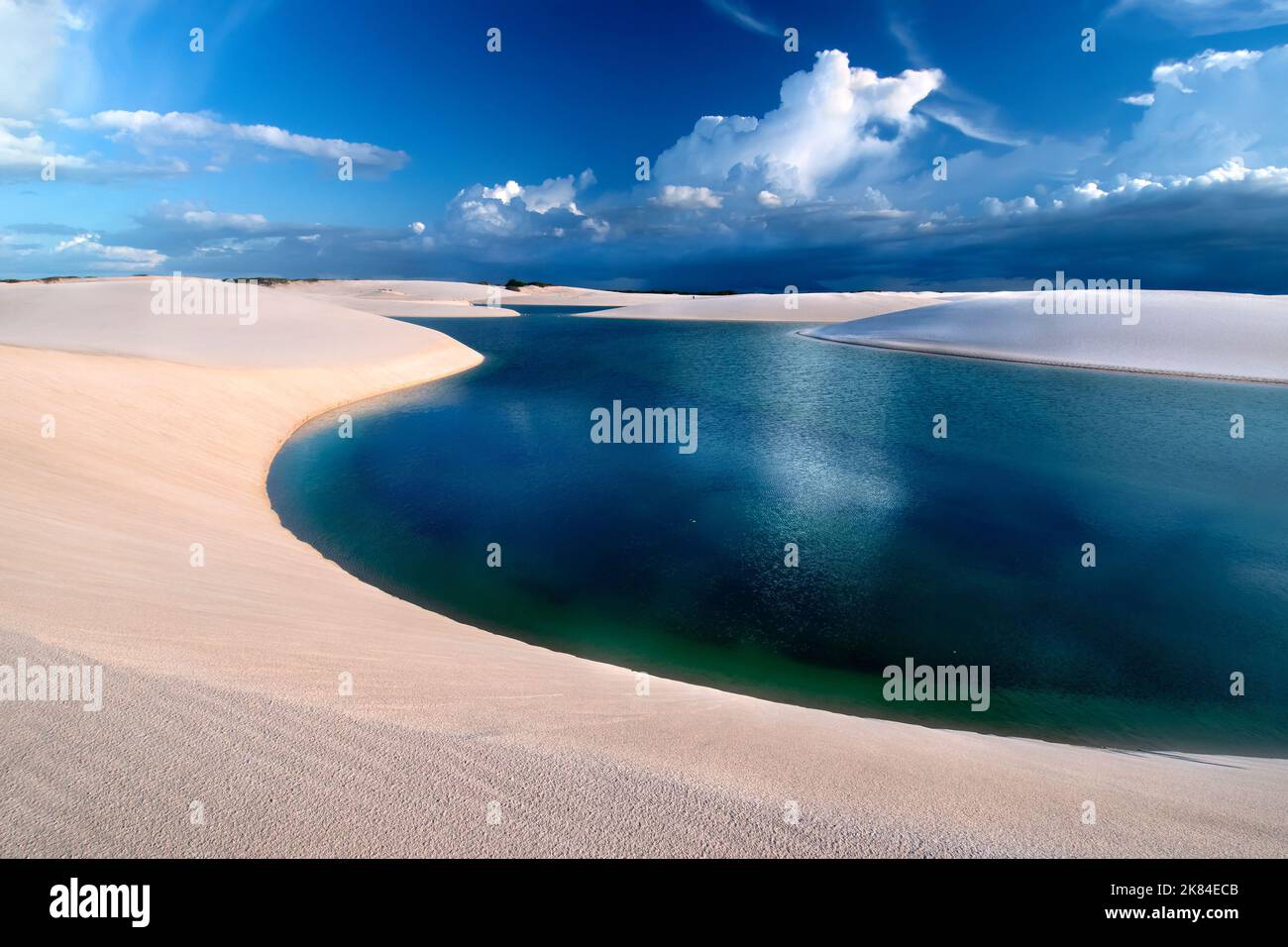 Lagoa Bonita (beautiful lagoon) is located in Lencois Maranhenses ...