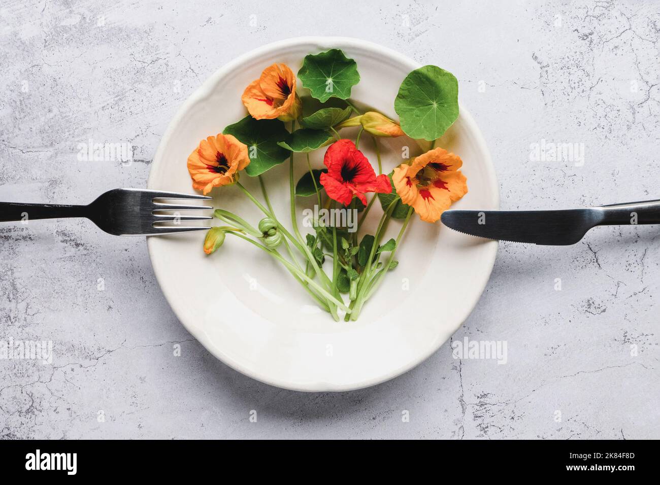 Indian cress plants hi-res stock photography and images - Alamy
